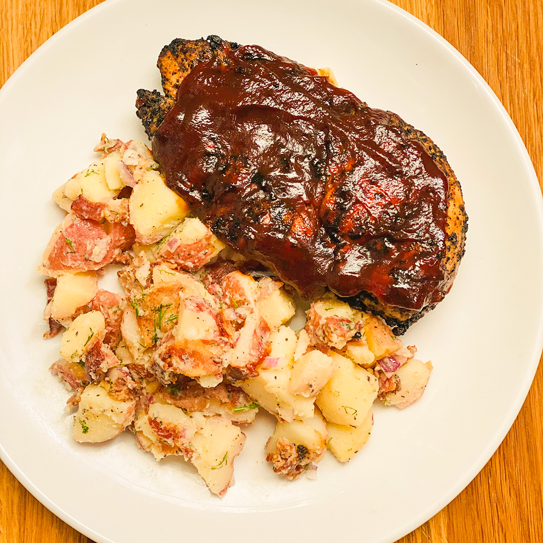 Grilled Bbq Chicken Potato Salad Girl Friday Cooking Co